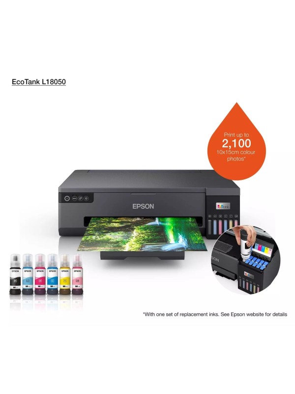 Epson L18050 EcoTank A3 6-Colour dye ink Photo Printer | Epson L18050 - Epson L18050